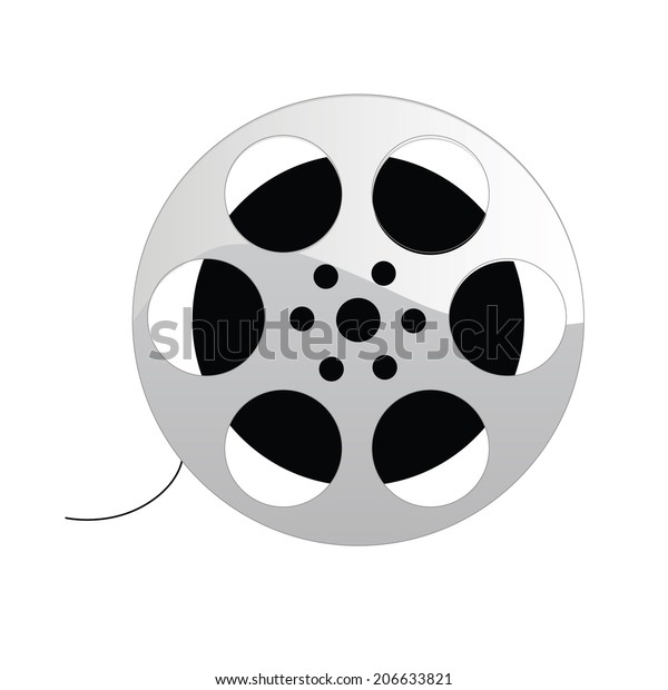 Movie Reel Vector Stock Vector (Royalty Free) 206633821