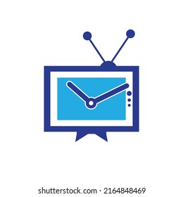 Movie Time Vector Logo Design Television Stock Vector (Royalty Free ...