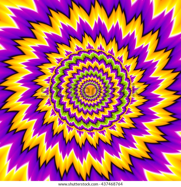 Moving Ball Optical Illusion Movement Stock Vector (Royalty Free ...