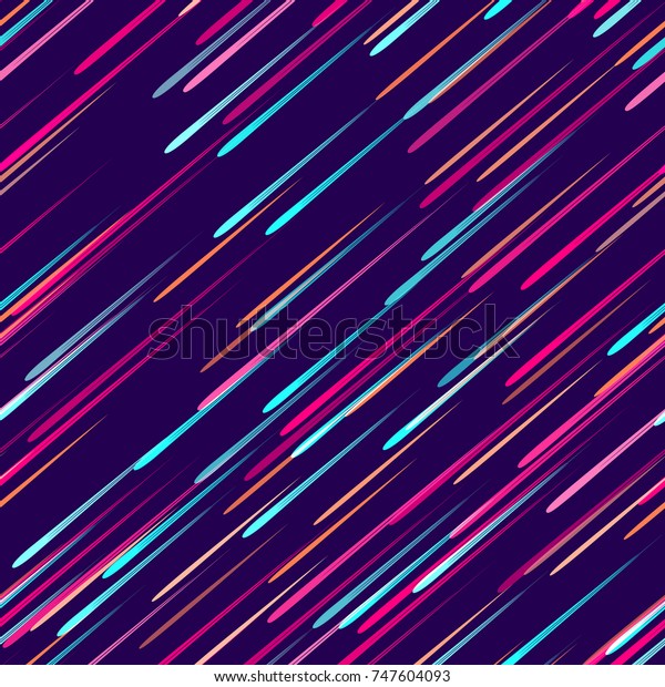 Moving Fast Neon Light Particles Shooting Stock Vector (Royalty Free ...