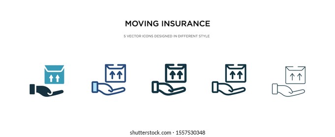 Moving Insurance Icon Different Style Vector Stock Vector (Royalty Free ...