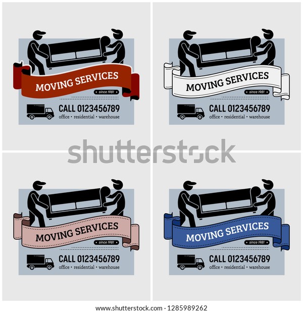 Moving Services Company Logo Design Vector Stock Vector (Royalty Free ...