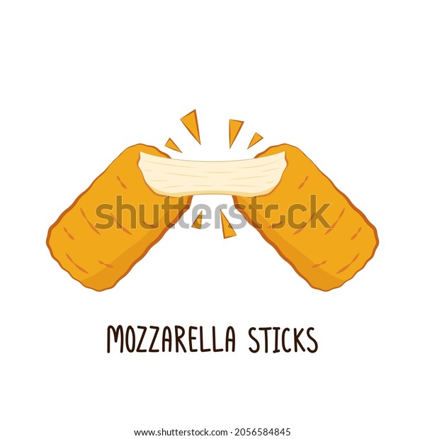 Mozzarella Sticks Vector Mozzarella Sticks On Stock Vector (Royalty ...