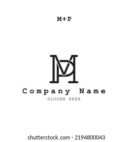 Mp Business Clean Monogram Logo Stock Vector (Royalty Free) 2194800043 ...