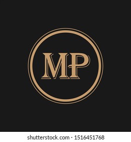 Mp Letter Logo Icon Design Stock Vector (Royalty Free) 1516451768 ...