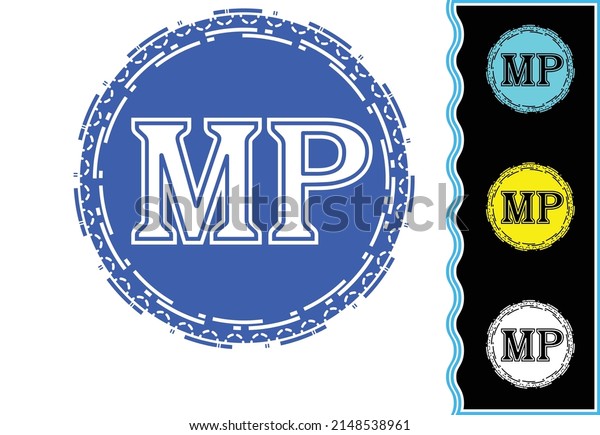 Mp Letter New Logo Icon Design 库存矢量图（免版税）2148538961 | Shutterstock