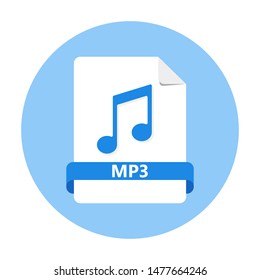 Mp3 File Illustration Mp3 File Concept Stock Vector (Royalty Free ...