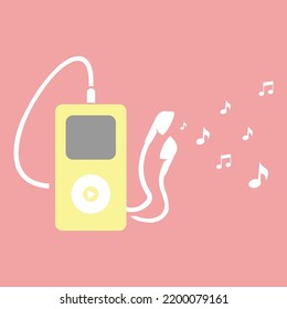 Mp3 Player Art Icon Graphic Vector Stock Vector (Royalty Free ...