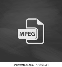 Mpeg Simple Vector Button Imitation Draw Stock Vector (Royalty Free ...