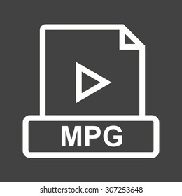 Mpg Player Movie Icon Vector Image Stock Vector (Royalty Free ...