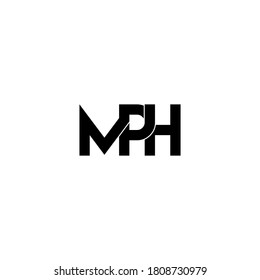 Mph Letter Original Monogram Logo Design: เวกเตอร์สต็อก (ปลอดค่า ...