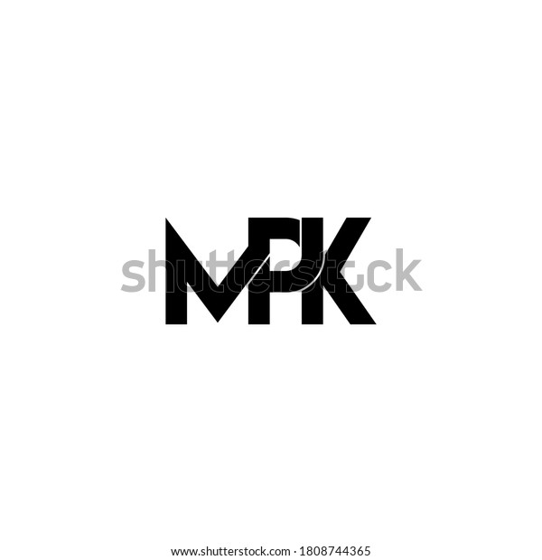 mpk letter original monogram logo design