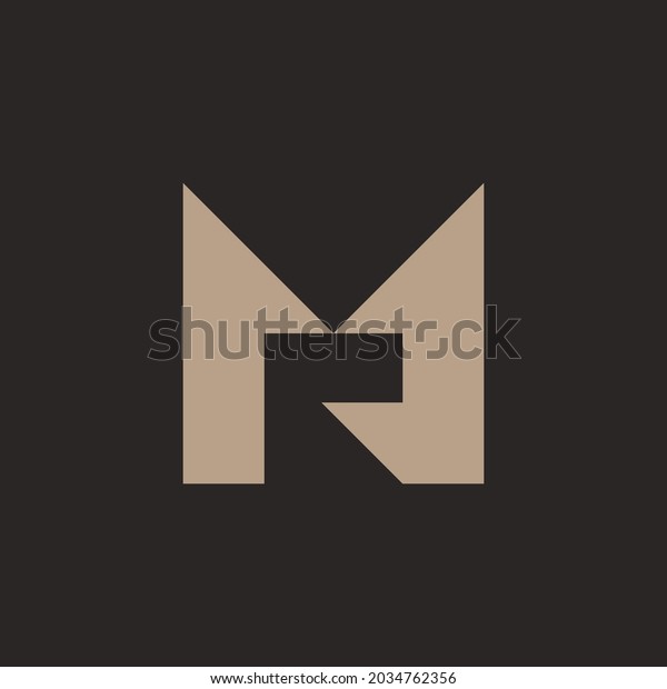 Mr Alphabet Logo That Combines 2 Stock Vector (Royalty Free) 2034762356 ...