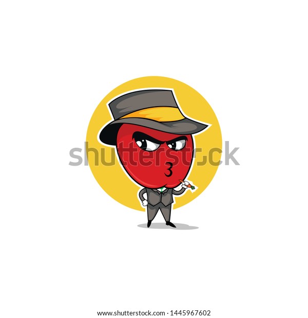 Mr Apple Vegetable Logo Design Vector Stock Vector (Royalty Free ...
