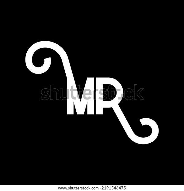 Mr Letter Logo Design M R Stock Vector (Royalty Free) 2191546475 ...