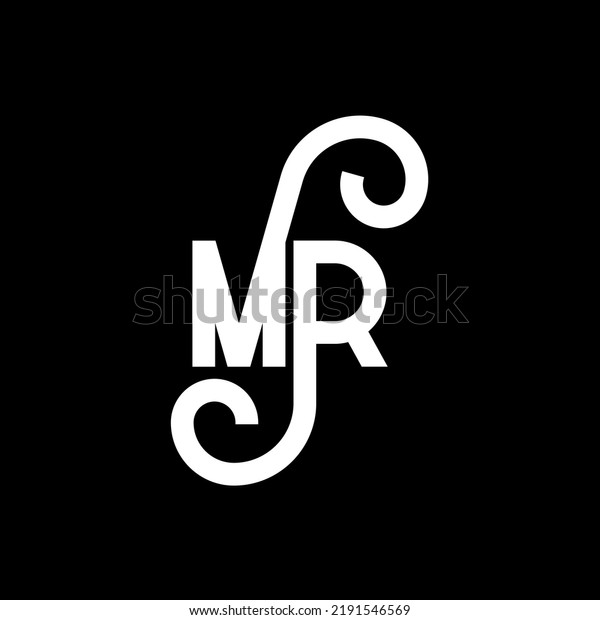 Mr Letter Logo Design M R Stock Vector (Royalty Free) 2191546569 ...