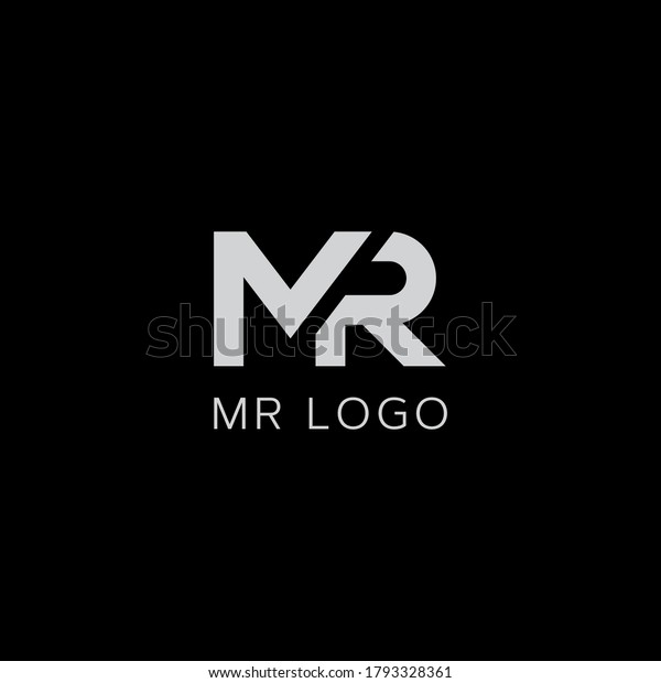 Mr Logo Design Vector Illustration Stock Vector (Royalty Free ...