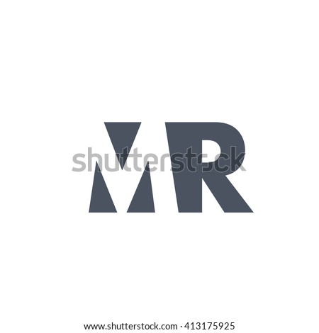 MR Logo Vector Graphic Branding Letter Stock Vector (Royalty Free ...