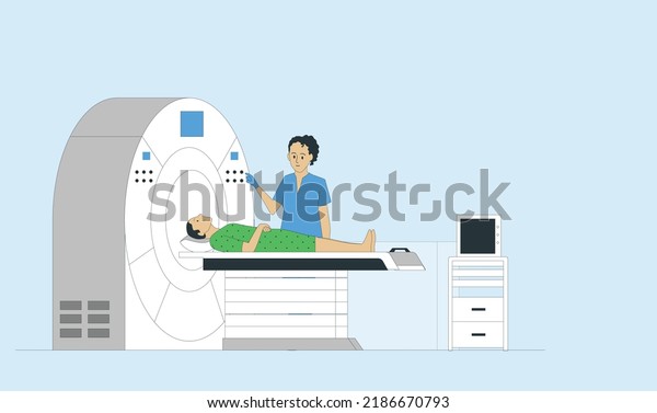 Mri Exam Ct Scan Procedure Flat: เวกเตอร์สต็อก (ปลอดค่าลิขสิทธิ์ ...