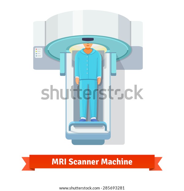 Mri Magnetic Resonance Imaging Machine Scanning Stock Vector (Royalty ...