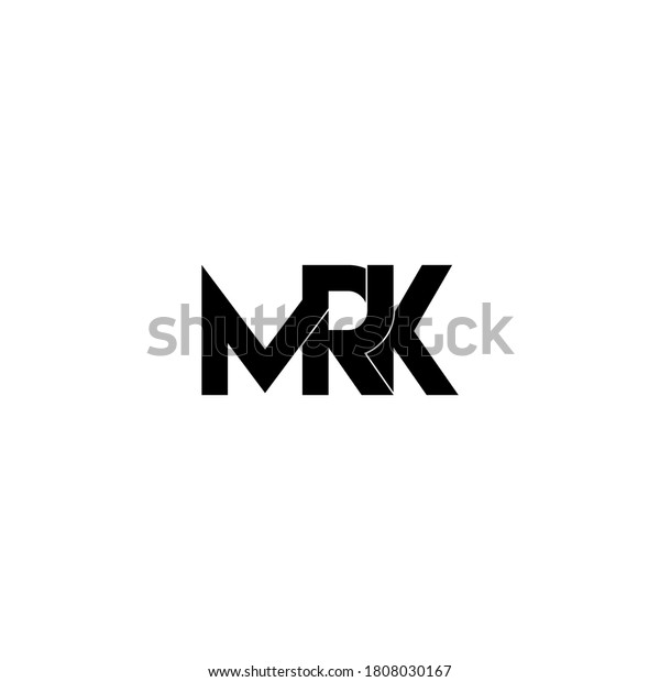 Mrk Letter Original Monogram Logo Design Stock Vector (Royalty Free ...