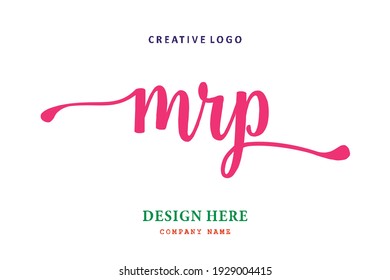 Mrp Lettering Logo Simple Easy Understand Stock Vector (Royalty Free ...