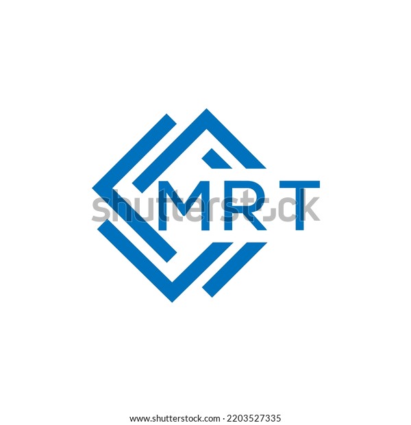 Mrt Letter Logo Design On White Stock Vector (Royalty Free) 2203527335 ...