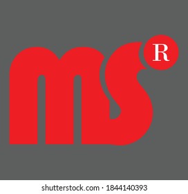 Ms Logo Typography Company Stock Vector (Royalty Free) 1844140393 ...