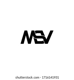 Msv Letter Original Monogram Logo Design Stock Vector (Royalty Free ...