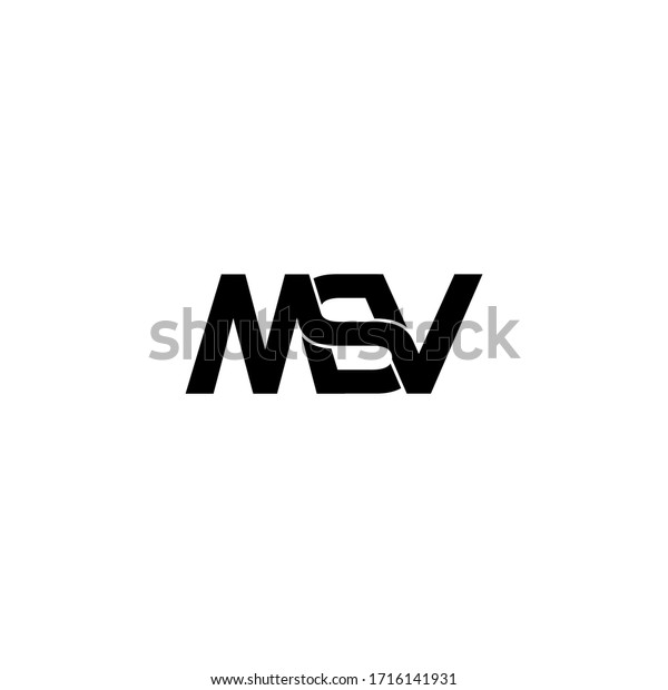 Msv Letter Original Monogram Logo Design: เวกเตอร์สต็อก (ปลอดค่า ...