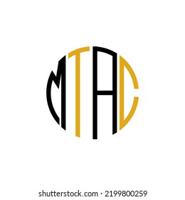 Mtac Elips Letter Logo Design Vector Stock Vector (Royalty Free ...