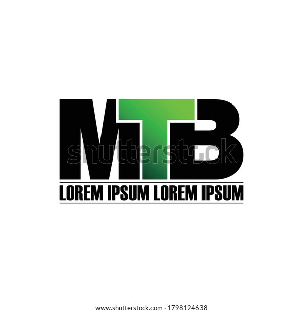 Mtb Letter Monogram Logo Design Vector Stock Vector (Royalty Free ...