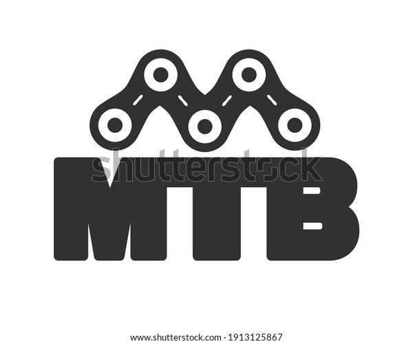 Mtb Lettering Mountain Bike Vector Bicycle Stock Vector (Royalty Free ...