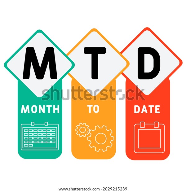 Mtd Month Date Acronym Business Concept Stock Vector (Royalty Free ...