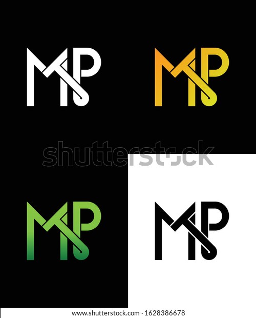 Mtp Professional Letter Logo Monogram Logo Stock Vector (Royalty Free ...