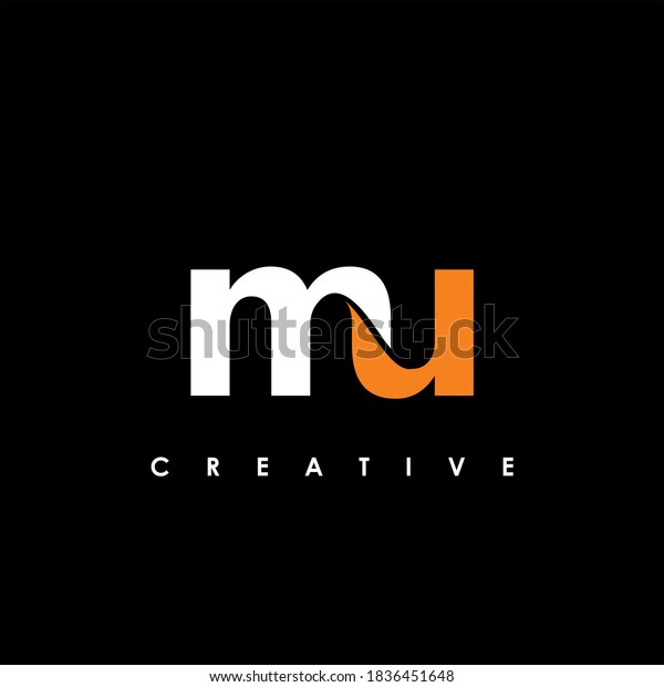 Mu Letter Initial Logo Design Template: เวกเตอร์สต็อก (ปลอดค่าลิขสิทธิ์ ...