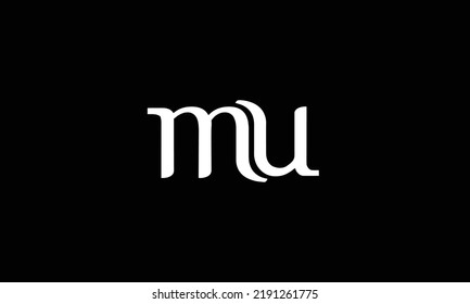 Mu Mu Logo Design Concept Background Stock Vector (Royalty Free ...