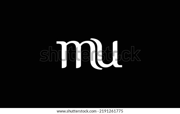 Mu Mu Logo Design Concept Background Stock Vector (Royalty Free ...
