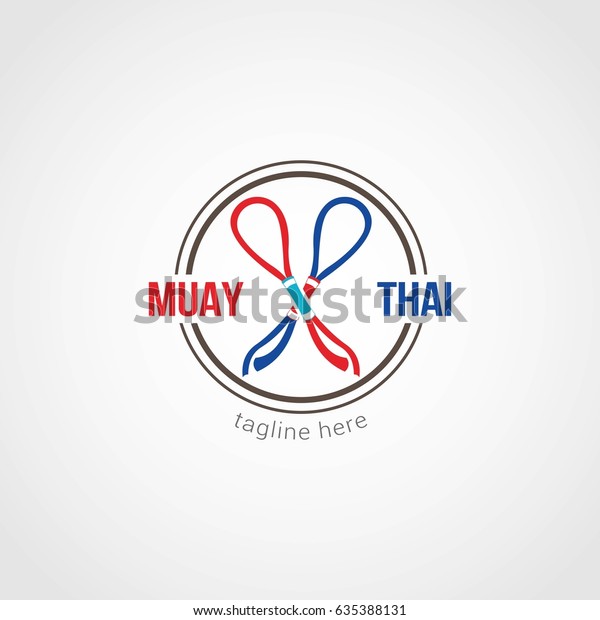 Muay Thai Logo Design Template Vector Stock Vector (Royalty Free ...