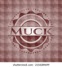 Muck Red Seamless Polygonal Badge Stock Vector (Royalty Free ...