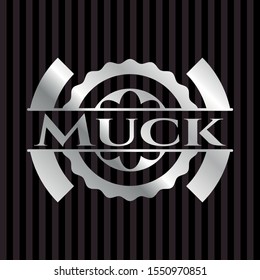 Muck Silver Badge Emblem Vector Illustration Stock Vector (Royalty Free ...