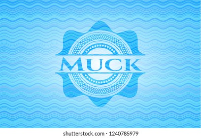 Muck Water Representation Badge Background Stock Vector (Royalty Free ...