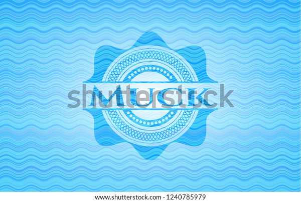 Muck Water Representation Badge Background Stock Vector (Royalty Free ...