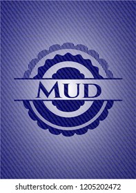 Mud Emblem Denim Texture Stock Vector (Royalty Free) 1205202472 ...