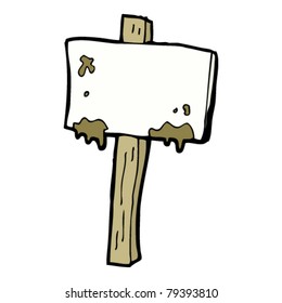 caricatura de carteles de lodo: vector de stock (libre de regalías ...