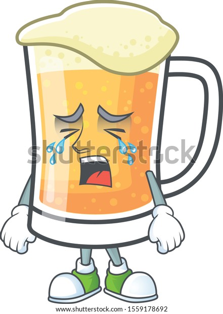 Mug Beer Alcohol Crying Cartoon Stock Vector (Royalty Free) 1559178692 ...