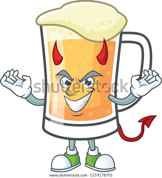 Mug Beer Alcohol Devil Cartoon Stock Vector (Royalty Free) 1559178701