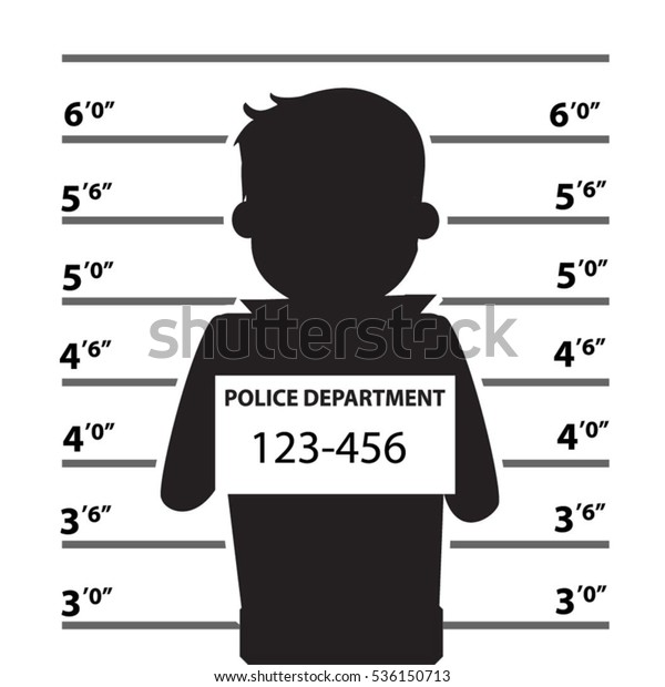 Mugshot Silhouette Vector Illustration Stock Vector (Royalty Free ...