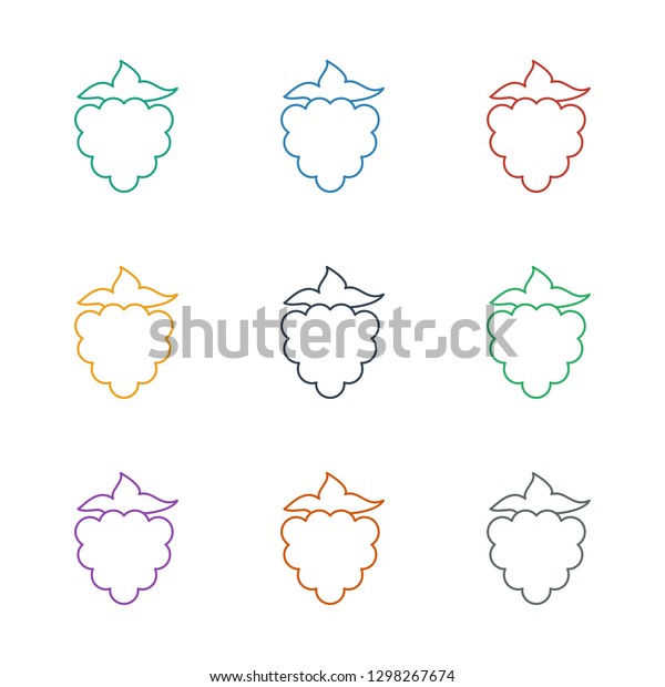 Mulberry Icon White Background Editable Line Stock Vector (Royalty Free ...