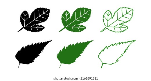 Mulberry Leaf Leaf Vector Icon Illustration Stock Vector (Royalty Free ...